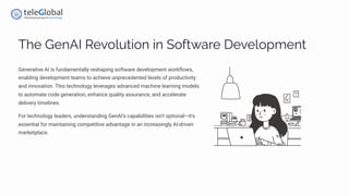 Generative AI in Software Development: Use cases, Benefits | PDF
