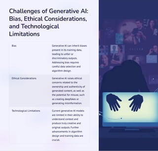 Generative AI: Transforming Creativity and Innovation | PDF