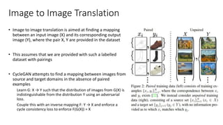Generative Adversarial Networks : Basic architecture and variants | PDF