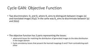 Generative Adversarial Networks : Basic architecture and variants | PDF