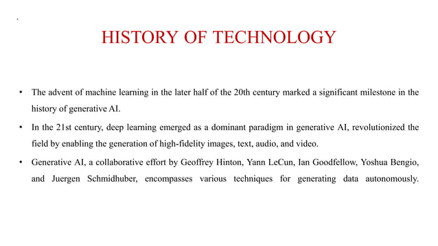 Generative AI or GenAI technology based PPT | PPTX