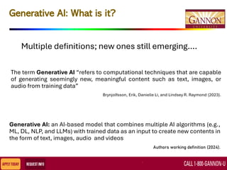 Generative AI and Students Learning Experience | PDF