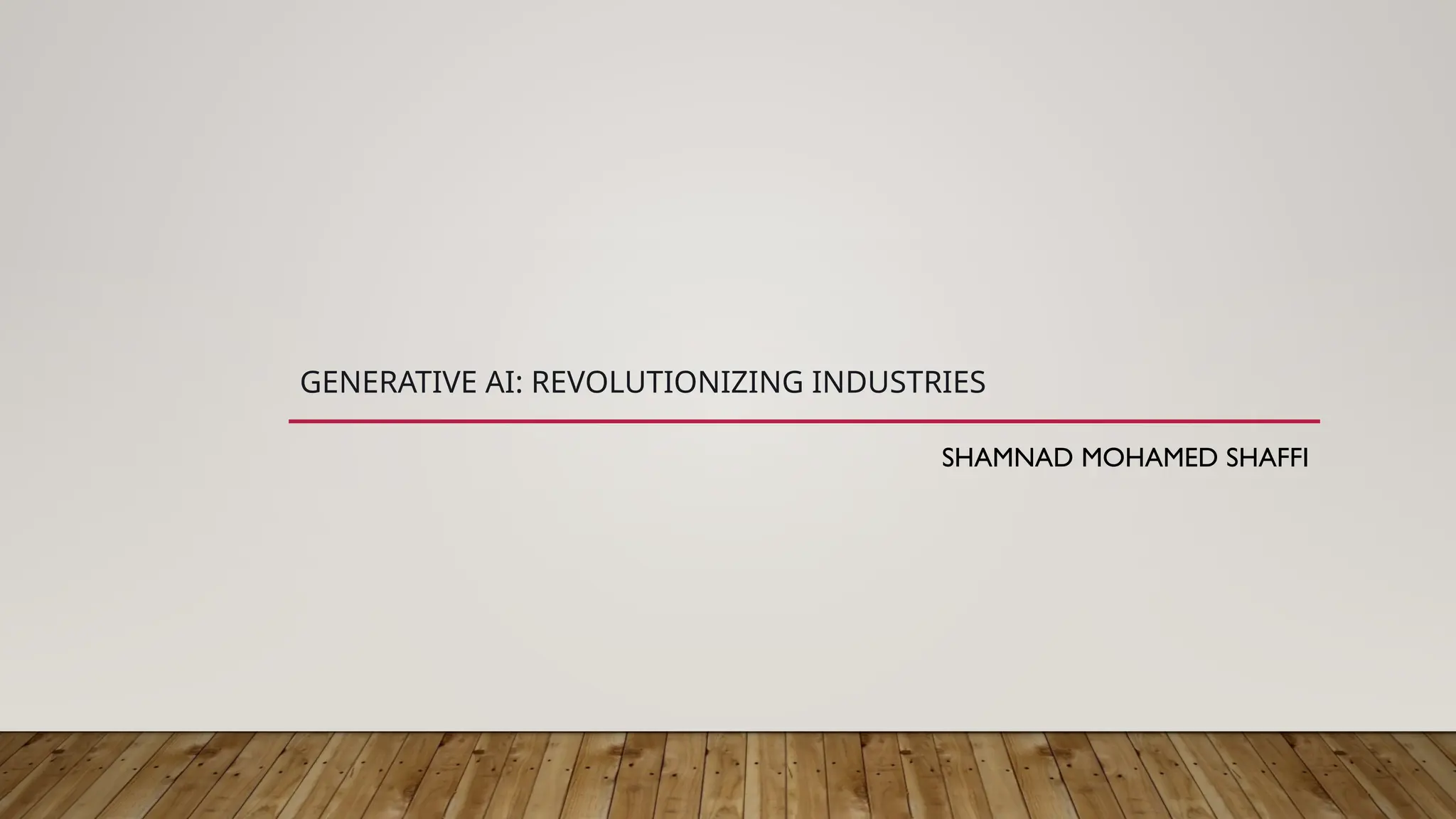 Generative Ai Revolutionizing Industries Pptx Technology Industry