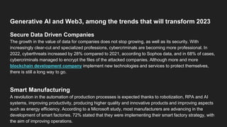 Generative AI and Web3, among the trends that will transform 2023.pptx ...