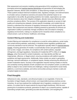 Generative AI for compliance An overview.pdf | Financial Regulation | Economy