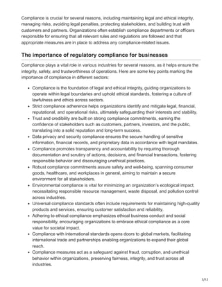Generative AI for compliance An overview.pdf | Financial Regulation ...