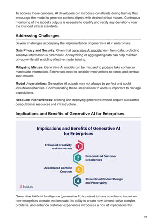 Applications of Generative AI in Enterprises | PDF
