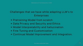 Generative AI For Everyone on AWS.pdf | Internet | Computing