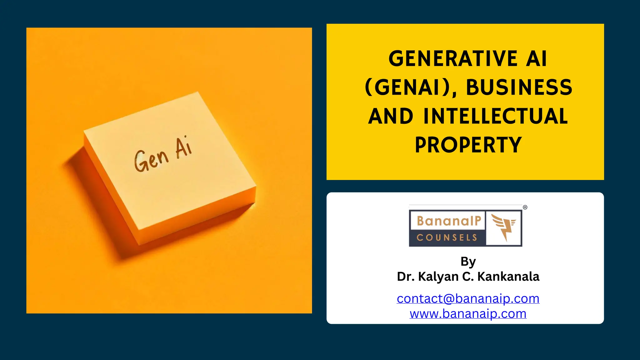 Generative AI (GenAI), Business and Intellectual Property | PPTX