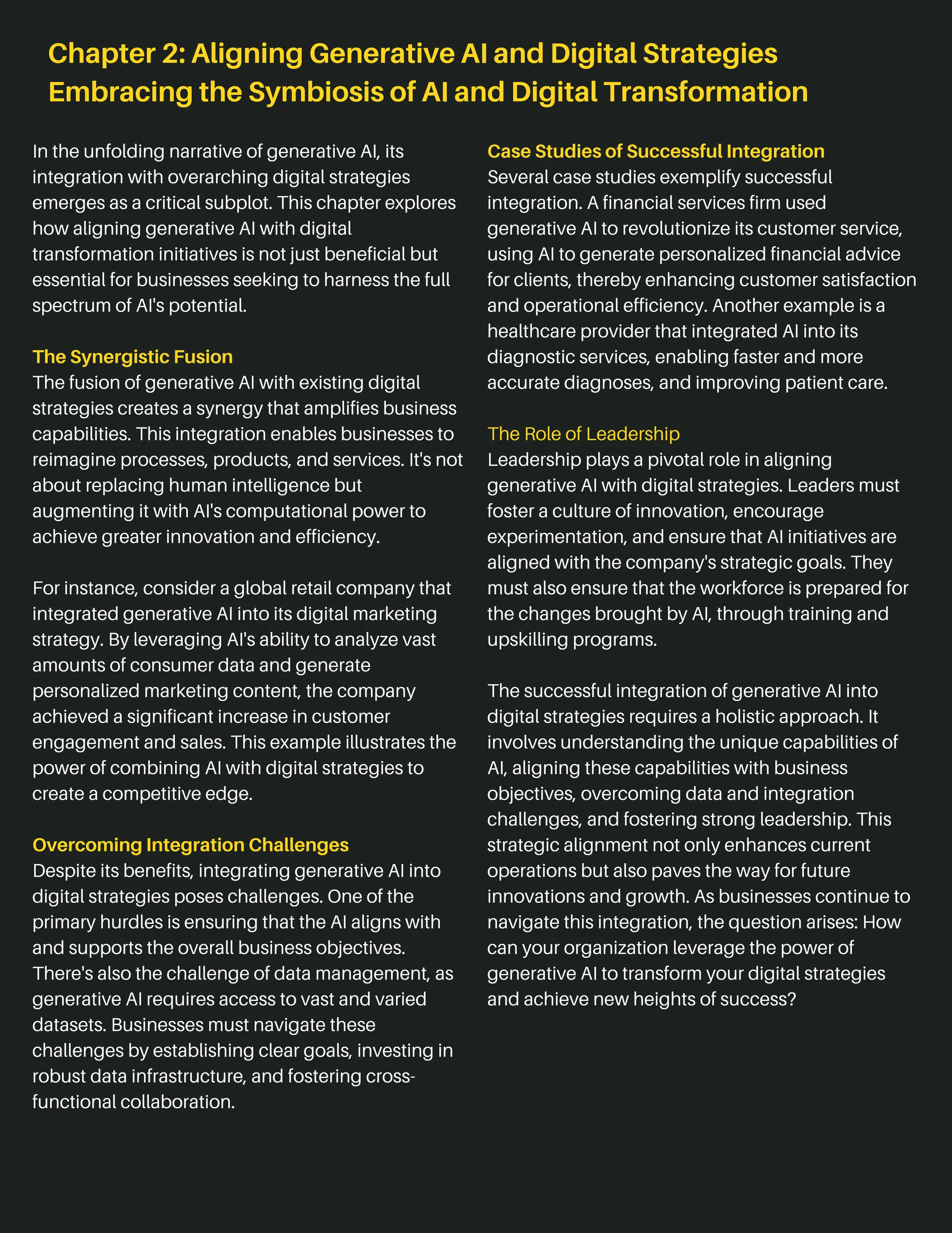 Generative AI- Guide to Business Implementation | PDF