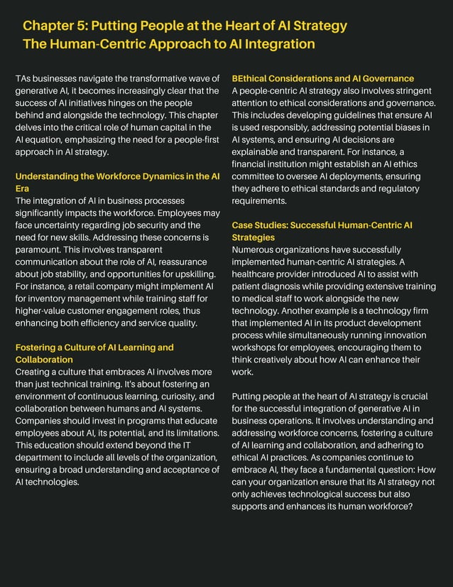 Generative AI- Guide to Business Implementation | PDF | Technology Industry | Industries