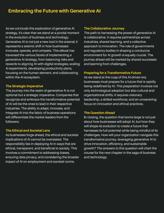 Generative AI- Guide to Business Implementation | PDF