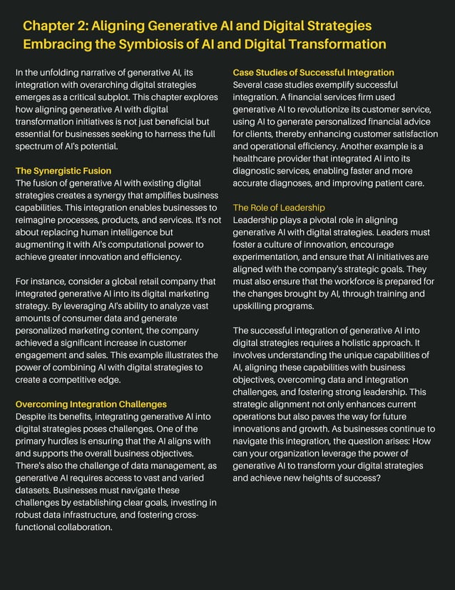 Generative AI- Guide to Business Implementation | PDF | Technology Industry | Industries