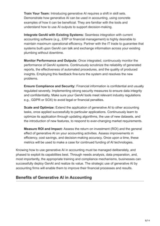 A Comprehensive Guide to Generative AI in Accounting | PDF