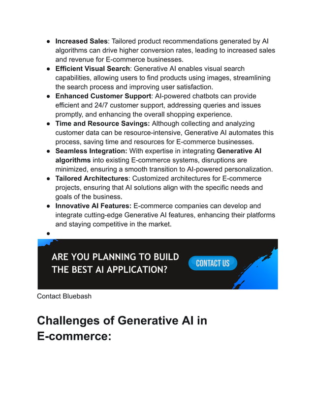 Generative Ai In E Commerce Pdf