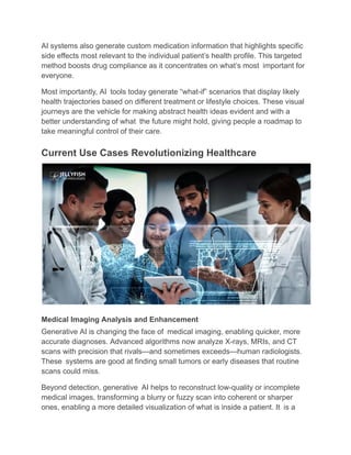 Generative AI in Healthcare: Benefits, Use Cases & Challenges | PDF