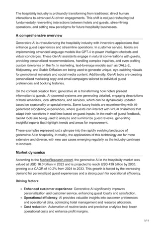Enterprise Generative AI Platforms for Hospitality | PDF