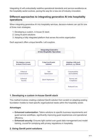 Enterprise Generative AI Platforms for Hospitality | PDF
