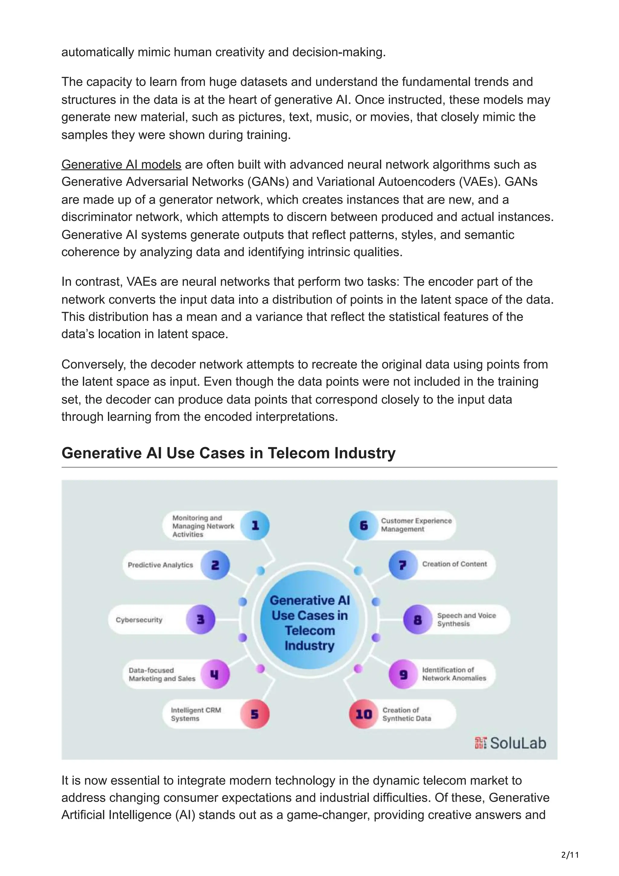 Generative Ai In Telecom Use Cases Amp Benefits Pdf