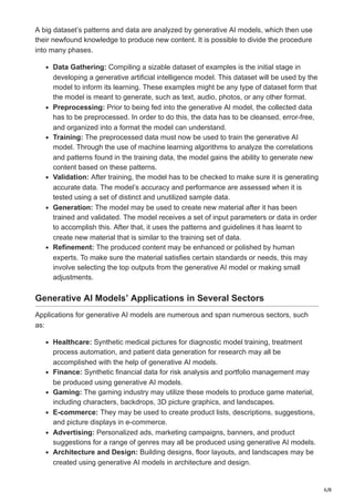 Generative AI Models An Overview.pdf.overview | PDF