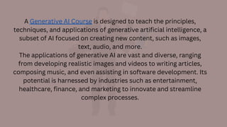 Exploring Generative AI Certification: Unveiling the History, Benefits ...