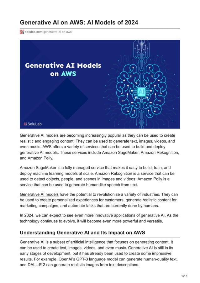 Generative AI on AWS AI Models of 2024.pdf
