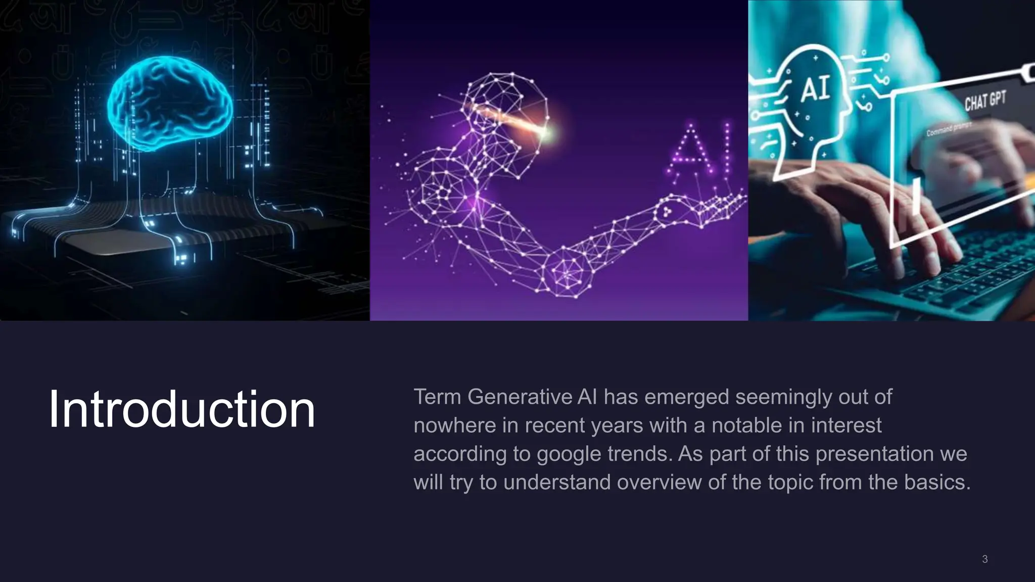 Generative AI Presentation which contains Overview of it with pros and ...