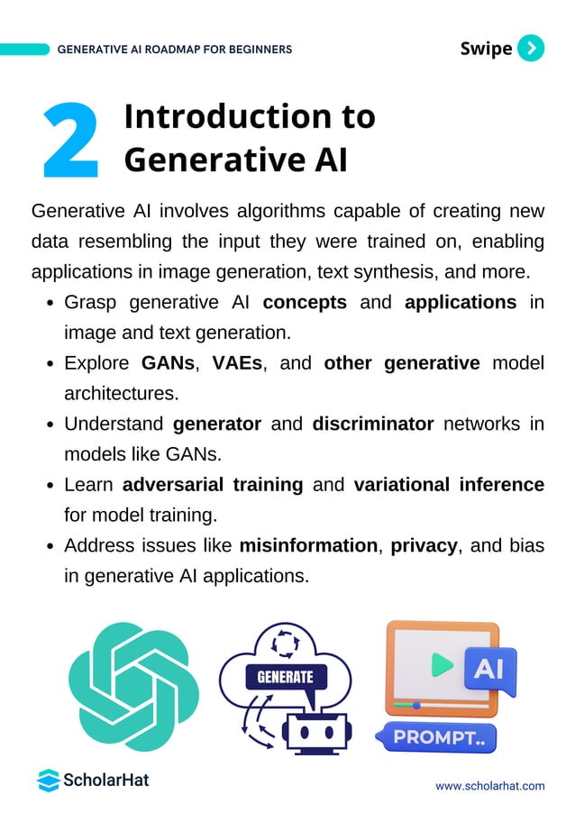Generative AI Roadmap By ScholarHat PDF.pdf | Computer Software and ...