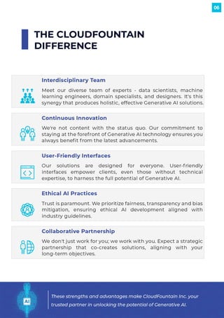 Custom Generative AI Services in USA - CloudFountain | PDF