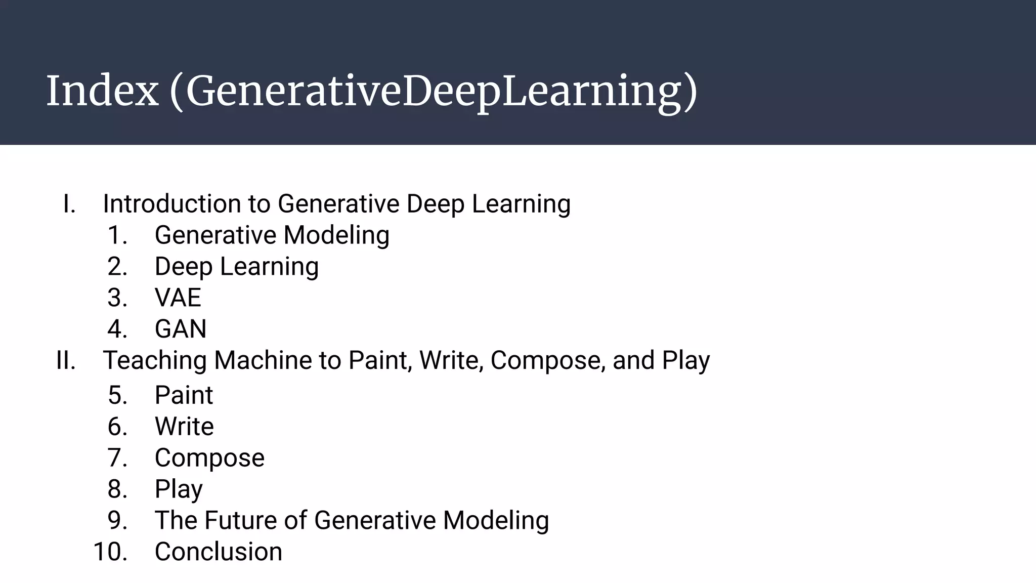 Generative deeplearning #02 | PPT