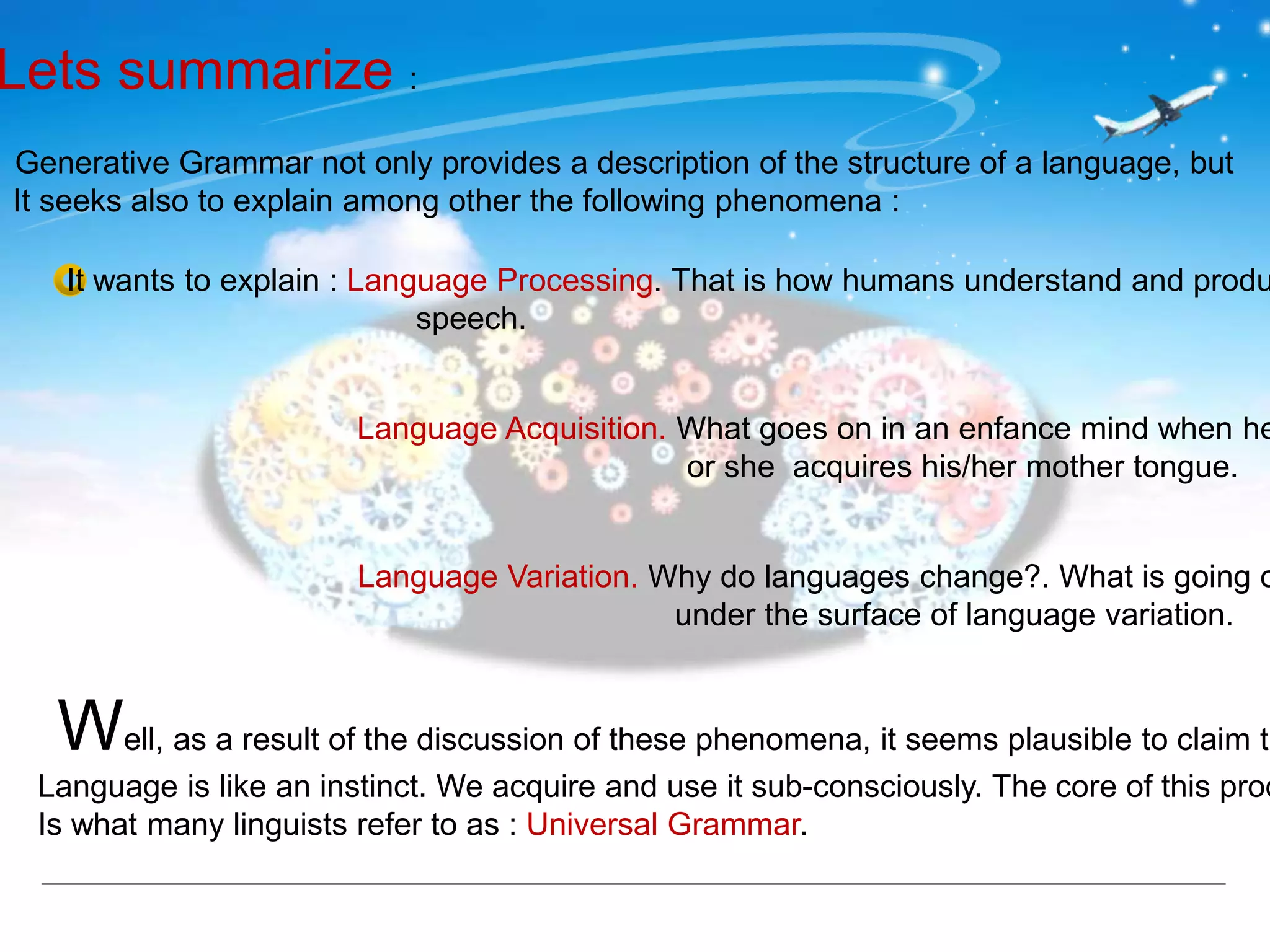 Generative grammar | PPTX