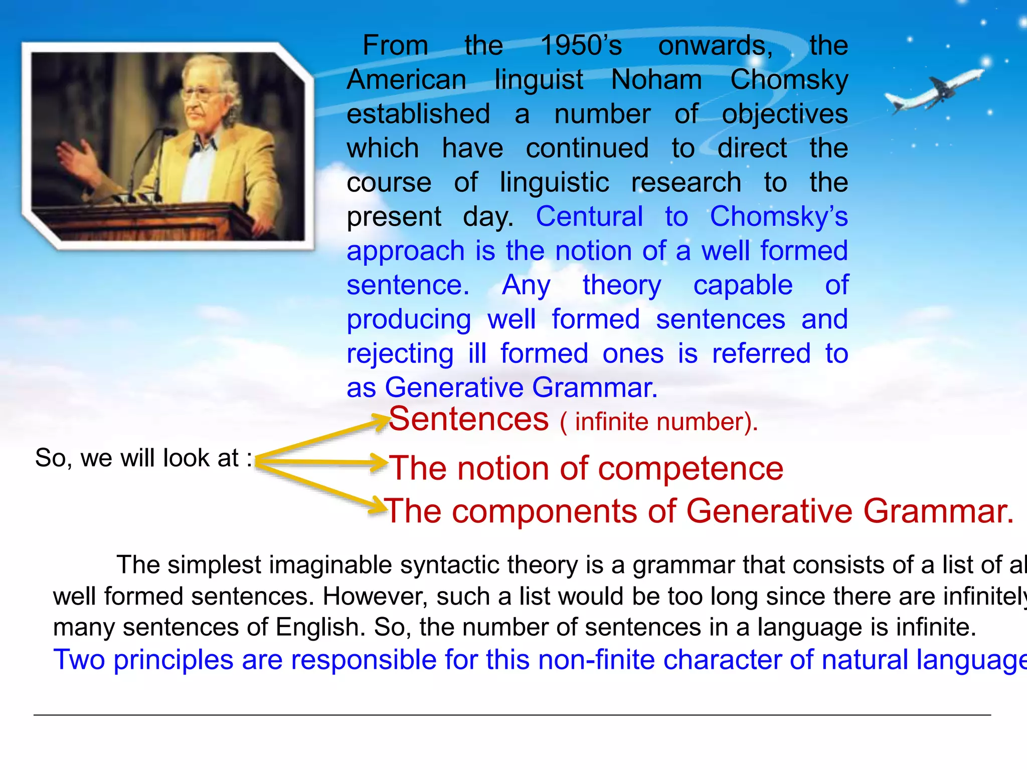 Generative grammar | PPTX