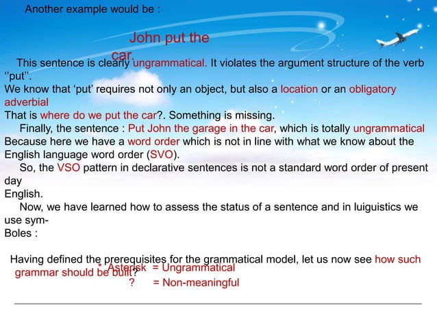 Generative grammar | PPTX | Programming Languages | Computing