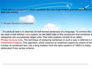 Generative grammar | PPTX