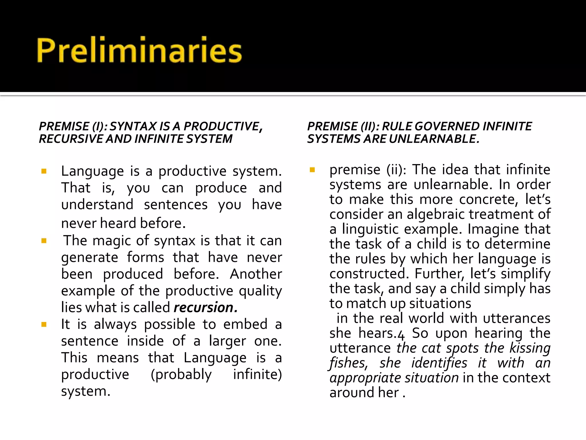 Generative grammar ppt report | PPTX