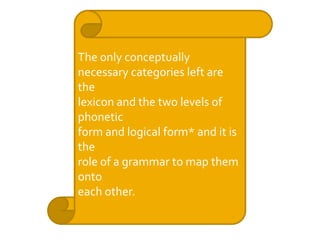 Generative grammar ppt report | PPTX