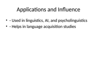 Generative Grammar Summary Pptx Generative Grammar Ppt