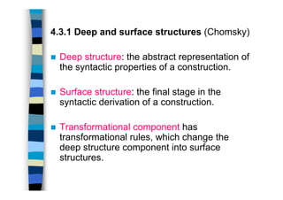 Generative grammer | PDF