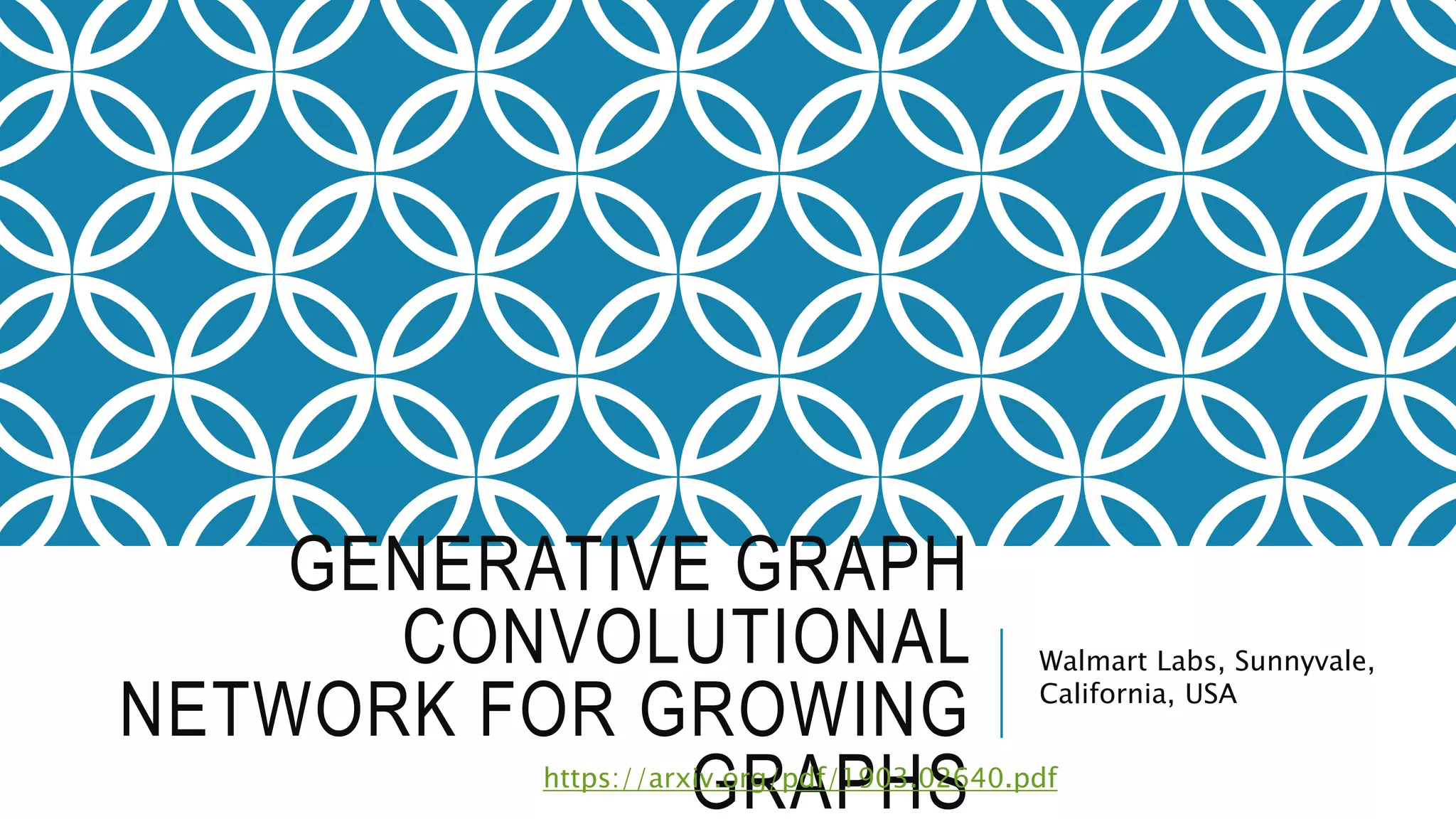 GENERATIVE GRAPH CONVOLUTIONAL NETWORK FOR GROWING GRAPHS.pptx