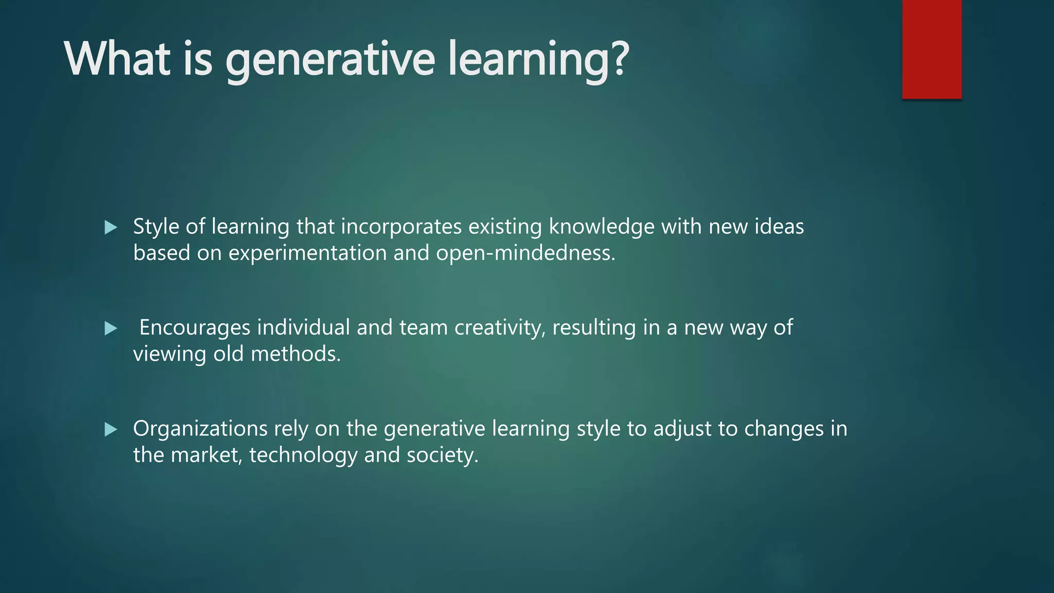 Generative learning research | PPTX