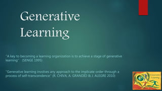 Generative learning research | PPTX
