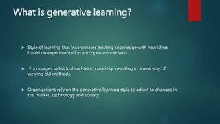 Generative learning research | PPTX