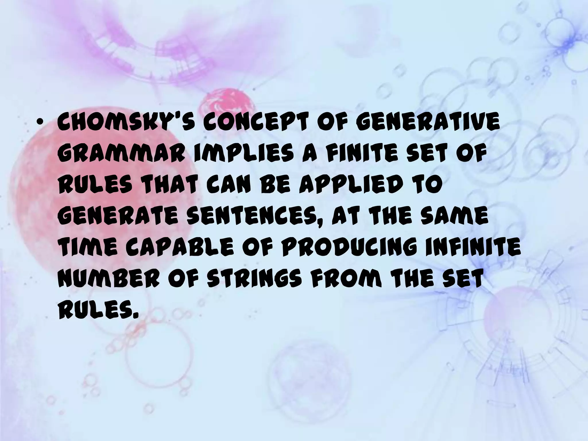 Generative linguistics | PPTX