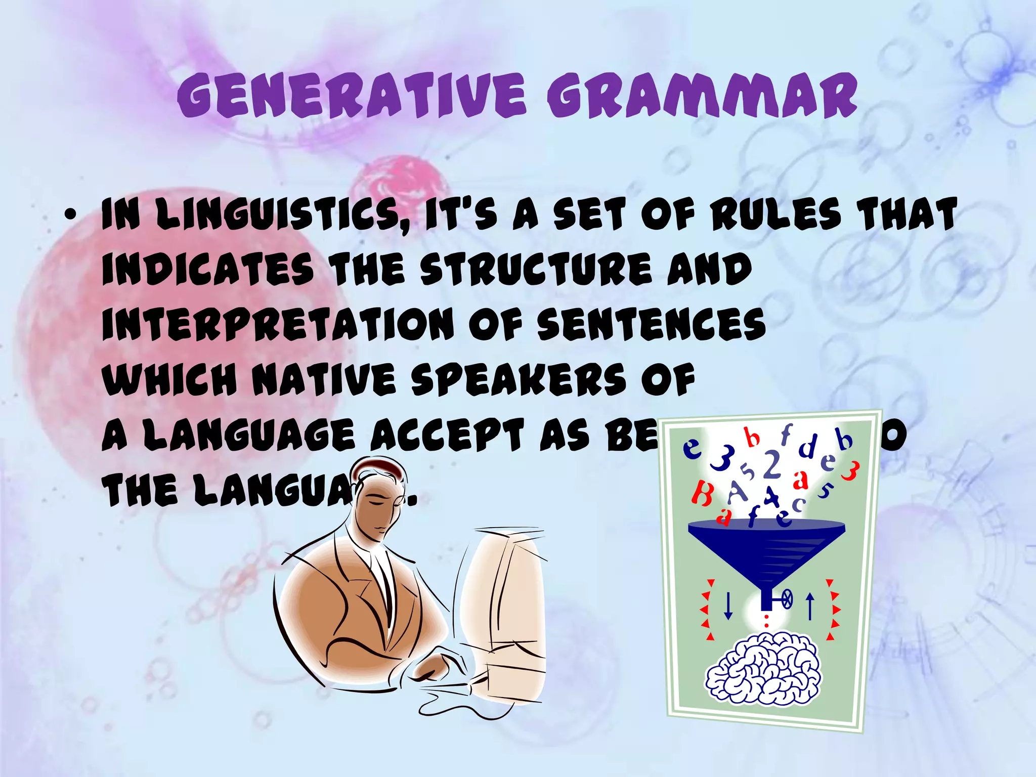 Generative linguistics | PPTX