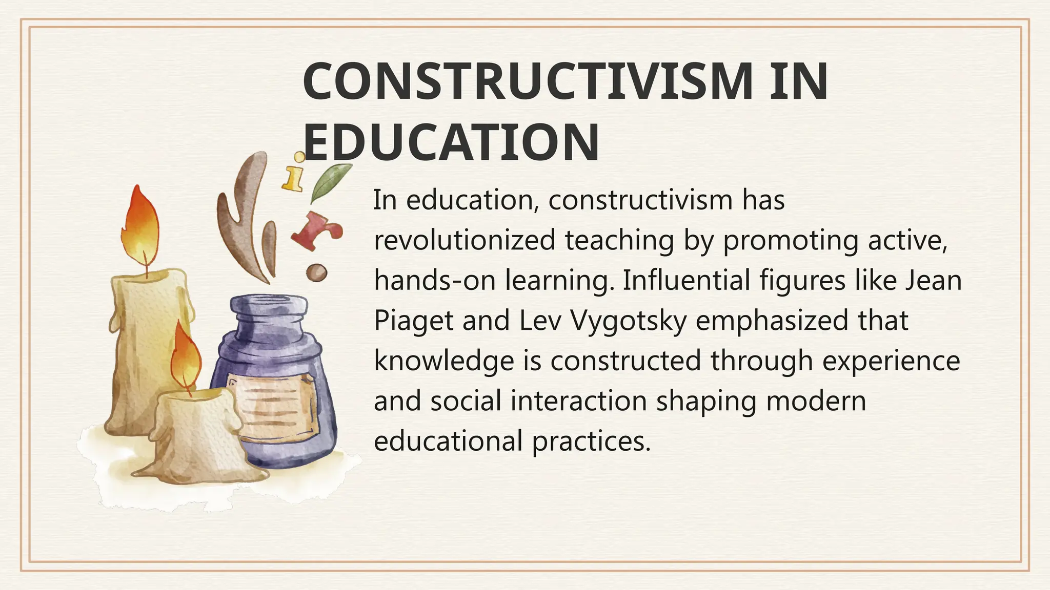 Generative Linguistics and Cognitive Psychology Constructivism A ...