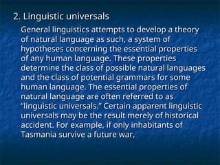 Linguistic Topic: Generative Phonology.ppt