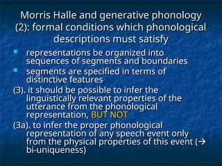Linguistic Topic: Generative Phonology.ppt | Free Download