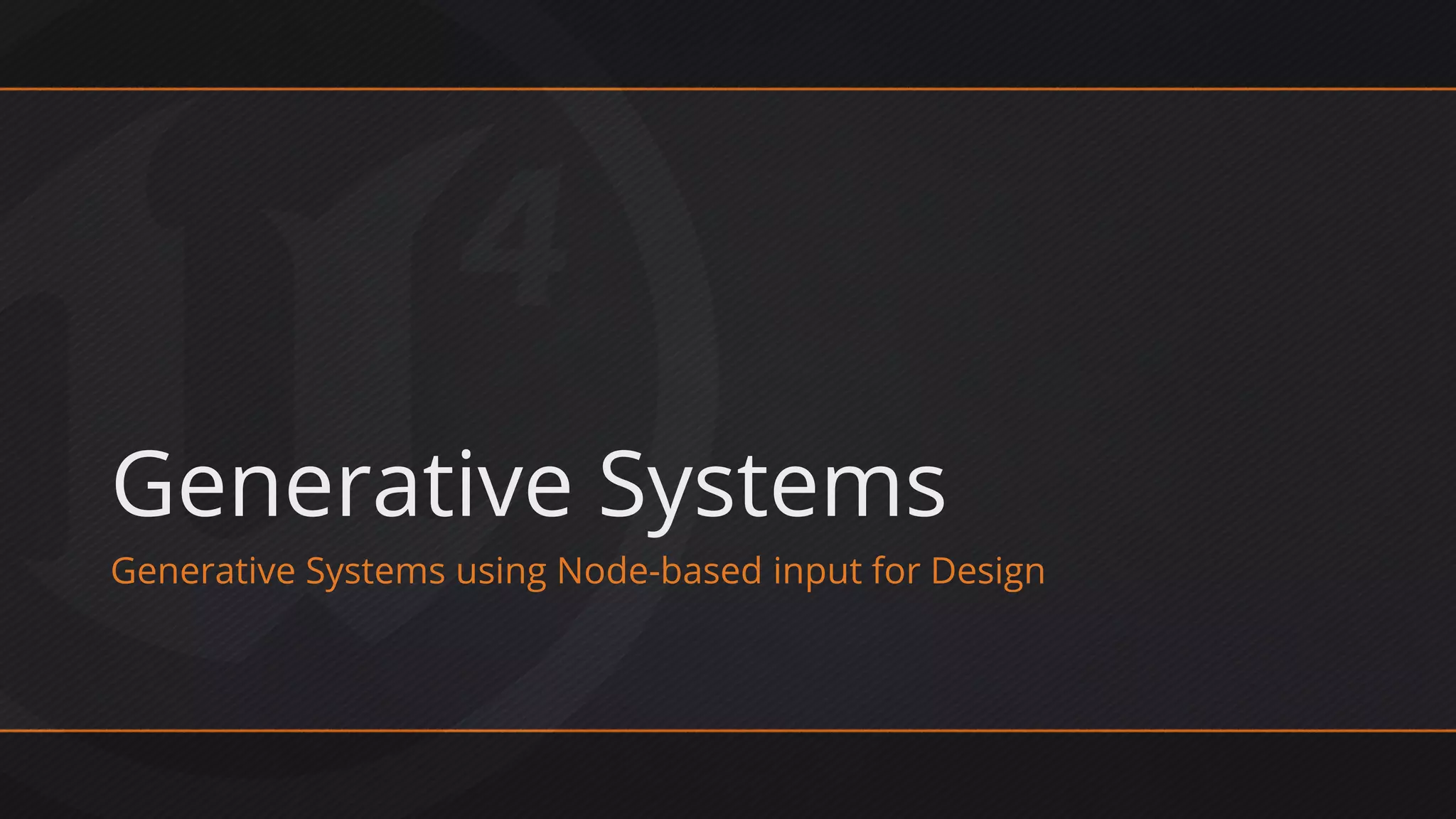 Generative systems | PPT