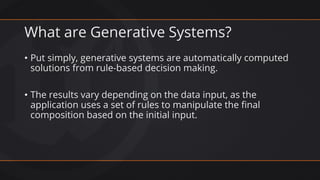 Generative systems | PPT