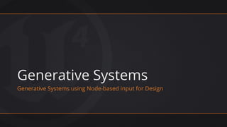 Generative systems | PPT